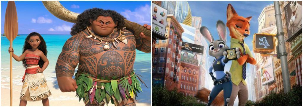 moana-zootopia - Cinema com Rapadura